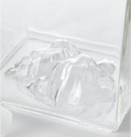 China 500ml Clear Glass Whiskey Decanter Dispenser for Liquor Hot Stamping Surface Handling for sale