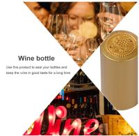 China Custom Size Wine Bottle Top Film Gold Shrink Pack With PVC Heat Shrink Capsule for sale