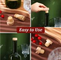 China Custom T-shaped Reusable Wine Corks for Wine Stoppers Acceptable Customer's Logo for sale