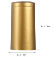 China Custom Size Wine Bottle Top Film Gold Shrink Pack With PVC Heat Shrink Capsule for sale