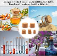China LS Clear Glass Bottle Caps for Conical Cork Wine Bottle Stoppers in Custom Sizes for sale