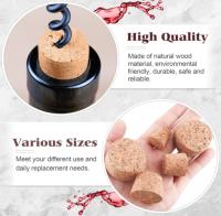 China LS Clear Glass Bottle Caps for Conical Cork Wine Bottle Stoppers in Custom Sizes for sale