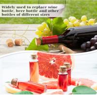 China LS Clear Glass Bottle Caps for Conical Cork Wine Bottle Stoppers in Custom Sizes for sale
