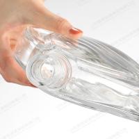 China Custom Size Glass Collar Tequila Decanter Clear Whiskey Bottle for Brandy Vodka Bar for sale