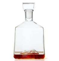 China Unique Family Bar Tequila Glass Bottle Decanter with Hot Stamping Surface Handling for sale
