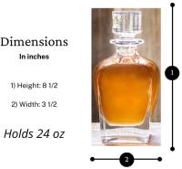 China Unique Family Bar Tequila Glass Bottle Decanter with Hot Stamping Surface Handling for sale