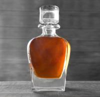 China Unique Family Bar Tequila Glass Bottle Decanter with Hot Stamping Surface Handling for sale