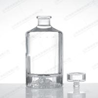 China 375ml 750ml Clear Wine Liquor Whisky Glass Bottle with Acceptable Customer's Logo for sale
