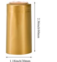 China OEM ODM Custom Wine Bottle Cork With Black Plastic Top Gold PVC Shrink Capsule for sale