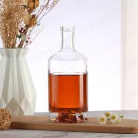 China Collar Material Glass Bottle 500ml 750ml 100ml Clear with Thick Fire Mountain Bottom for sale