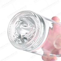 China Collar Material Glass Bottle 500ml 750ml 100ml Clear with Thick Fire Mountain Bottom for sale