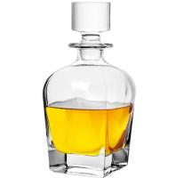China Modern Wine Decanter Clear Glass Finished Decanter Glass Crystal Whiskey Decanter Gift for sale
