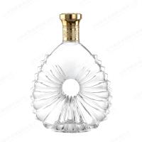 China Liquor Bottle Empty Clear Glass Wine Vodka Rum Brandy Whisky Bottle 750ml 1000ml for sale