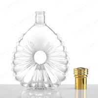 China Liquor Bottle Empty Clear Glass Wine Vodka Rum Brandy Whisky Bottle 750ml 1000ml for sale