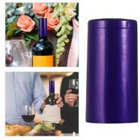 China Aluminium Plastic Wine Bottle Heat Shrink Capsules With Blue Color And Custom Logo for sale