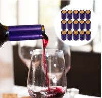 China Aluminium Plastic Wine Bottle Heat Shrink Capsules With Blue Color And Custom Logo for sale