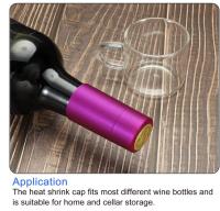 China Glass Wine Bottle Set Top Cap Film Packaging Customized Bottle Color and Size Accepted for sale