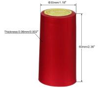 China Healthy Lead Free Glass Bottle Heat Shrink Capsules With Custom Size for sale