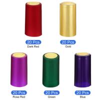 China Healthy Lead Free Glass Heat Shrink Capsules Clear Top Caps For Wine Bottles for sale