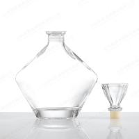 China Bottle Material Healthy Lead-free Glass Clear 750ml Wine Glass Bottle for Whisky Vodka for sale