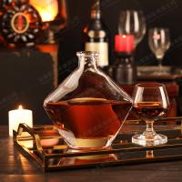 China Bottle Material Healthy Lead-free Glass Clear 750ml Wine Glass Bottle for Whisky Vodka for sale