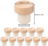 China Healthy Lead-free Glass T-shaped Corks for Wine Bottle Reusable and Eco-friendly for sale