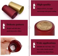 China Customized Wine Glass Bottle Shrink Capsule Non Spill OEM ODM for sale