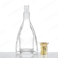 China Glass Bottle for Whisky/Vodka/Liquor 250ml 375ml 500ml 700ml 750ml Popular Design Gold Lid for sale