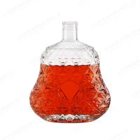 China High End Flat 700ml 750ml Glass Bottle Custom Size Accepted Industrial Beverage for sale