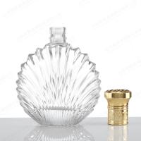 China Clear Most Popular Style White Gin Wine Liquor Brandy Glass Bottles with Rubber Stopper for sale