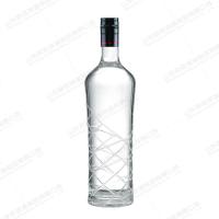 China Clear Champagne Sparkling Wine 500ml Glass Bottle with Hot Stamping Surface Handling for sale
