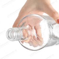 China Clear Champagne Sparkling Wine 500ml Glass Bottle with Hot Stamping Surface Handling for sale
