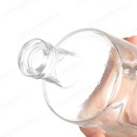 China Body Material Glass Round Empty Bottle for Wine Gin Rum Brandy Vodka Liquor 750ml 500ml for sale