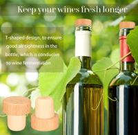 China Aluminium-Plastic T-Plug Wine Bottle Cork for Customized Glass Butt Plug Top Wine Plug for sale