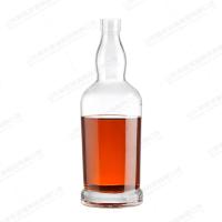 China Clear Glass Wine Bottle with Lid 350ml 500ml 750ml 1000ml Capacity Durable and Sturdy for sale
