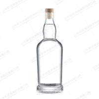China Clear Glass Wine Bottle with Lid 350ml 500ml 750ml 1000ml Capacity Durable and Sturdy for sale