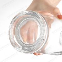 China Clear Glass Wine Bottle with Lid 350ml 500ml 750ml 1000ml Capacity Durable and Sturdy for sale