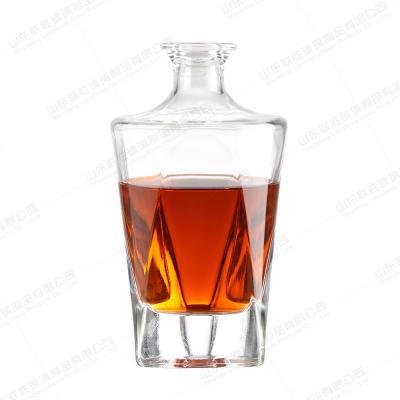 China Transparent Champagne Wine Glass Bottles 500ml 750ml with Rubber Stopper Sealing Type for sale