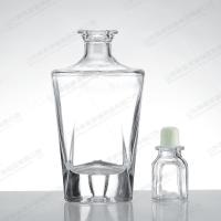 China Transparent Champagne Wine Glass Bottles 500ml 750ml with Rubber Stopper Sealing Type for sale