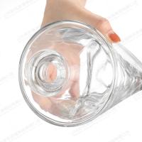 China Transparent Champagne Wine Glass Bottles 500ml 750ml with Rubber Stopper Sealing Type for sale