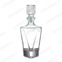 China Transparent Champagne Wine Glass Bottles 500ml 750ml with Rubber Stopper Sealing Type for sale
