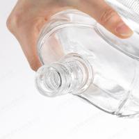 China Thick Bottomed Glass Bottle for Whisky Vodka Bourbon Brandy Clear Acceptable OEM/ODM Logo for sale