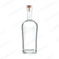 China Rubber Stopper Sealing Type High White Glass Bottle for Rum Gin 500ml 750ml for sale