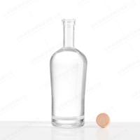 China Rubber Stopper Sealing Type High White Glass Bottle for Rum Gin 500ml 750ml for sale