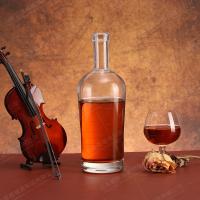 China Rubber Stopper Sealing Type High White Glass Bottle for Rum Gin 500ml 750ml for sale