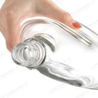 China Clear Glass Liquor Bottle With Corking OEM/ODM Acceptable 375ml 500ml 750ml Whisky Bottle for sale