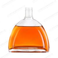 China Rubber Stopper Sealing Type 500ml Glass Wine Bottle for Vodka Brandy Gin Spirit for sale
