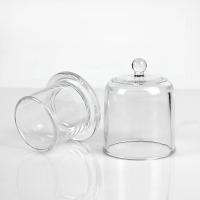 China Glass Collar Manufacture Creative Unique 8oz 14oz Candle Jars with Gold Lids for sale