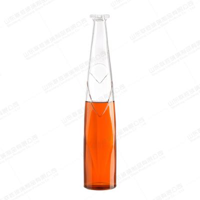 China Glass Body Material Custom 250ml 500ml Liquor Spirits Whiskey Bottle With Cap for sale