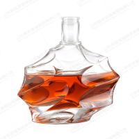 China Absolute XO Vodka Whiskey Tequila Gin Glass Bottles 700ml Customied Glass Collar for sale